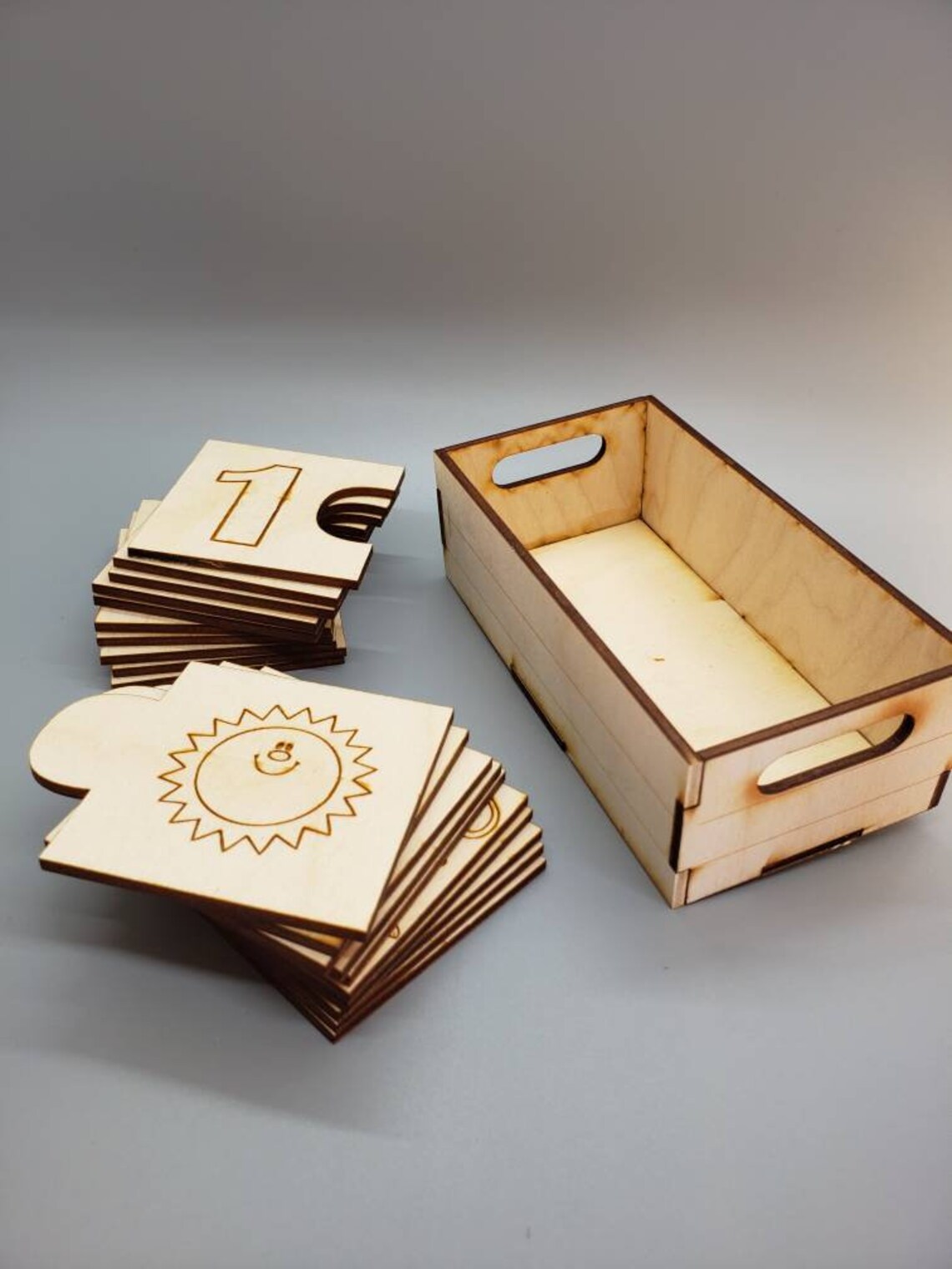 Wood Number Puzzle, Learning Game, Preschool, Elementary, Student, Kid ...