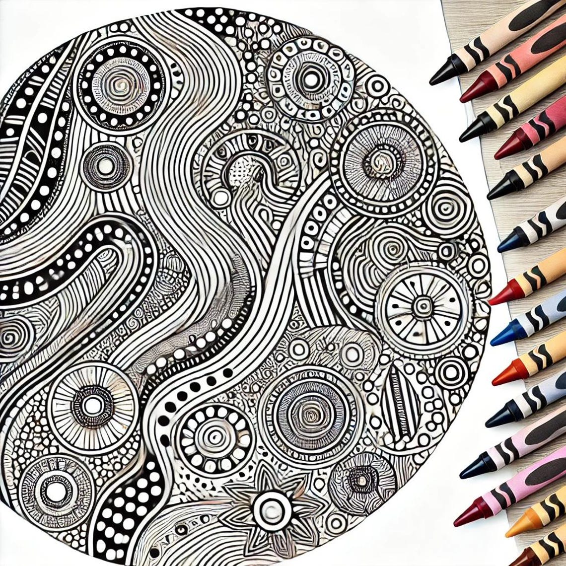 Contemporary Aboriginal Art Coloring Book: A Celebration of Tradition ...