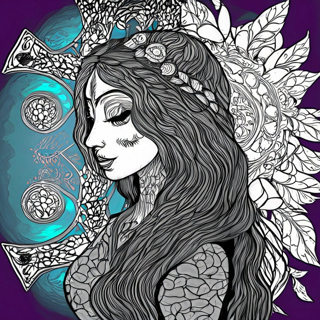 Sacred Feminine Coloring Sheet, 39 Sacred Feminine Coloring Pages, Pdf ...