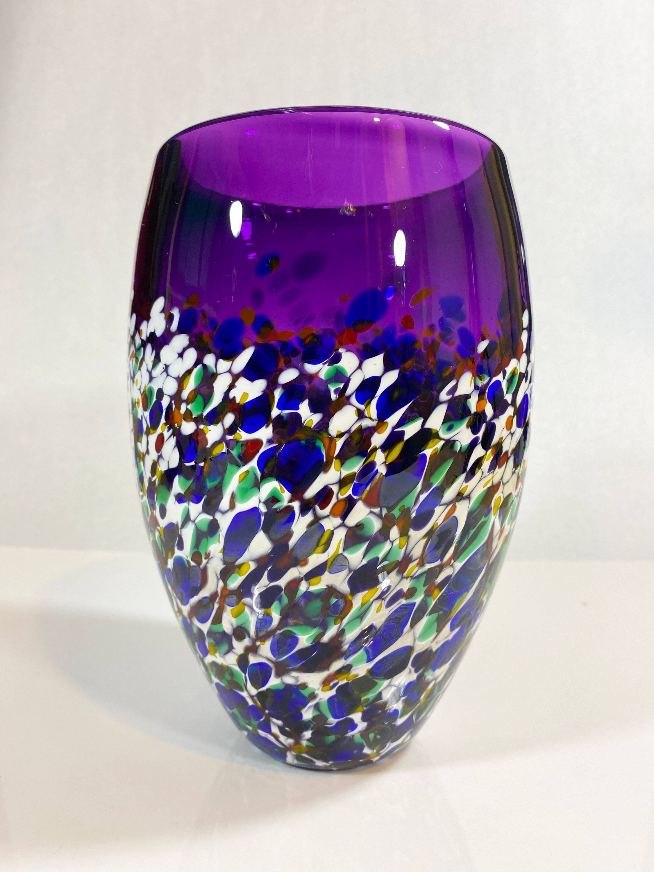 Purple Rainbow Vase — Sarah Garrard Glass