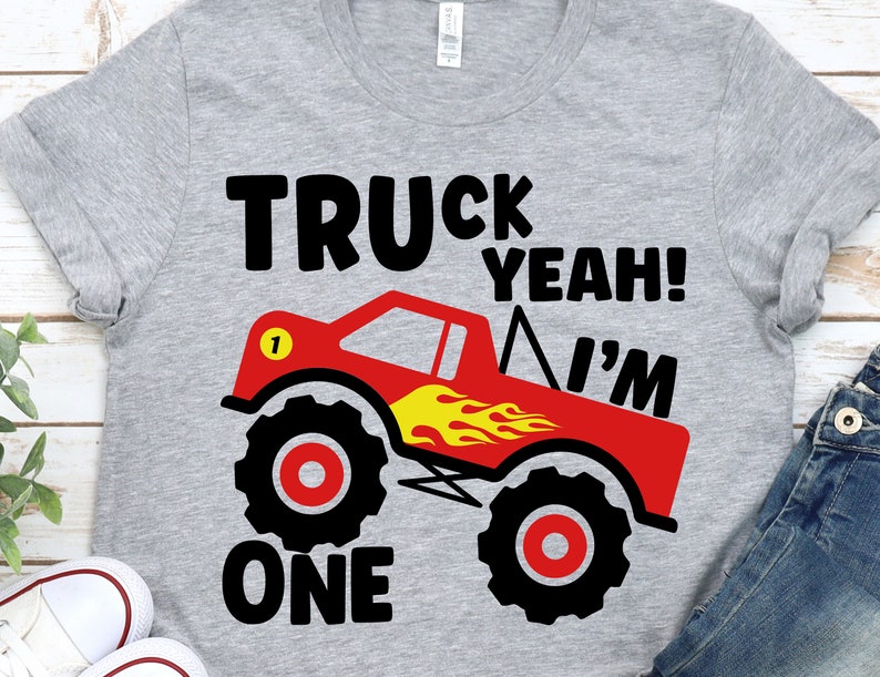 Truck Yeah Svg 1st Birthday Svg Birthday Boy First - Etsy