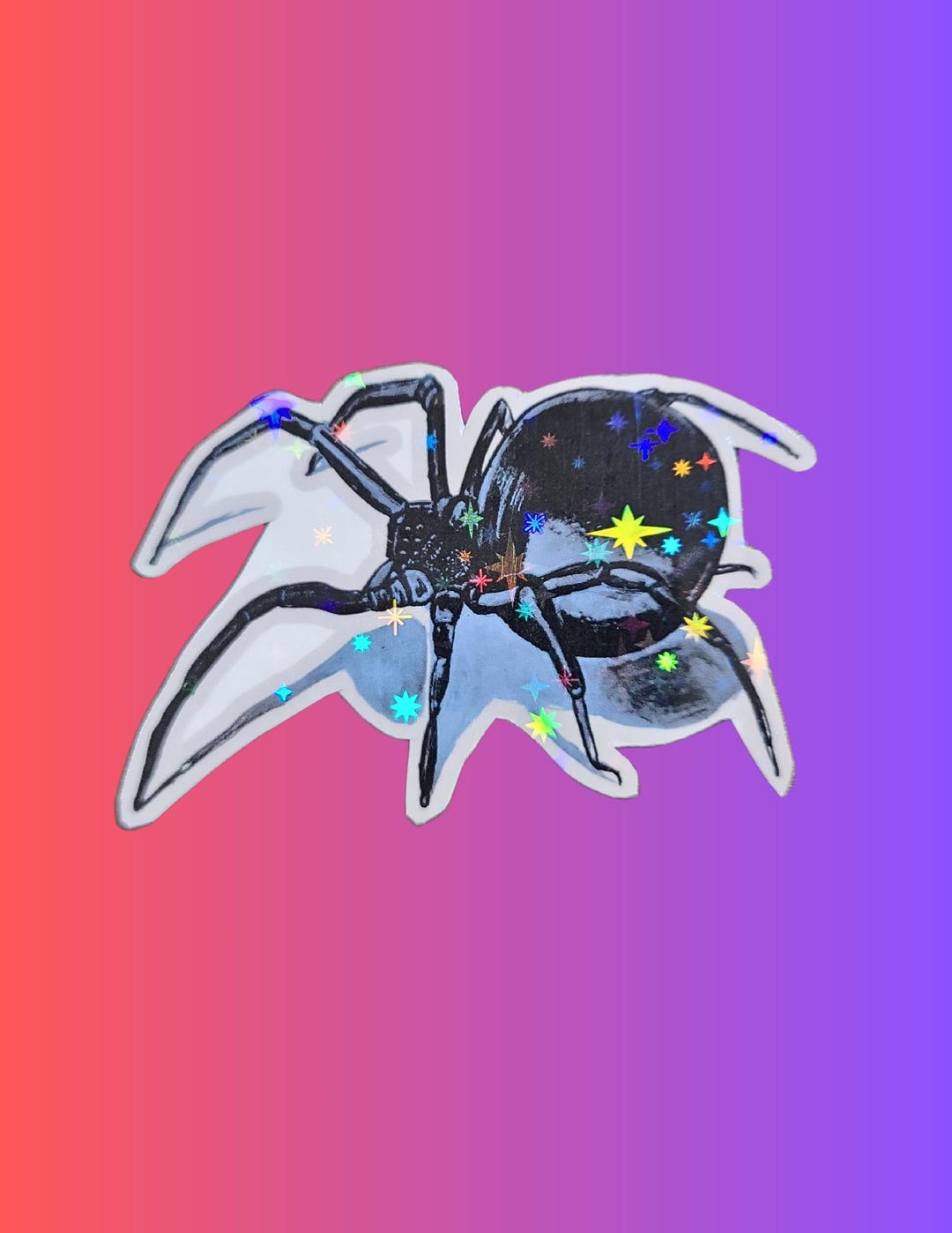 Black Widow Spider Sticker: Spooky Halloween Decal - Waterproof Vinyl ...