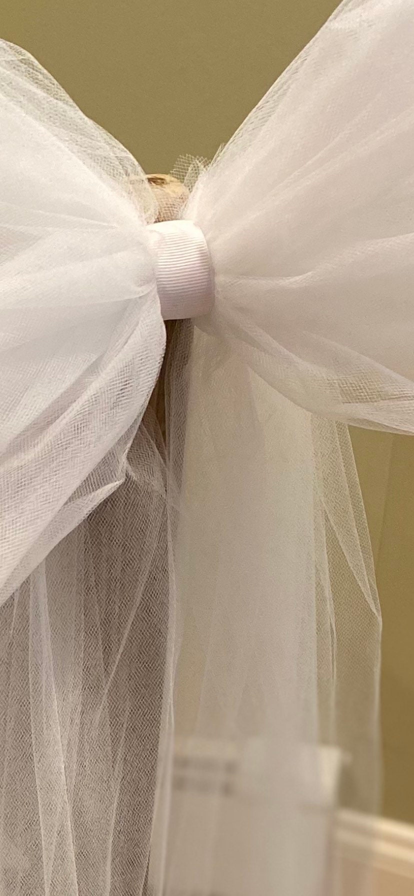 Large Tulle Bow Wedding Bow Pew Bow Aisle Decor Wedding - Etsy