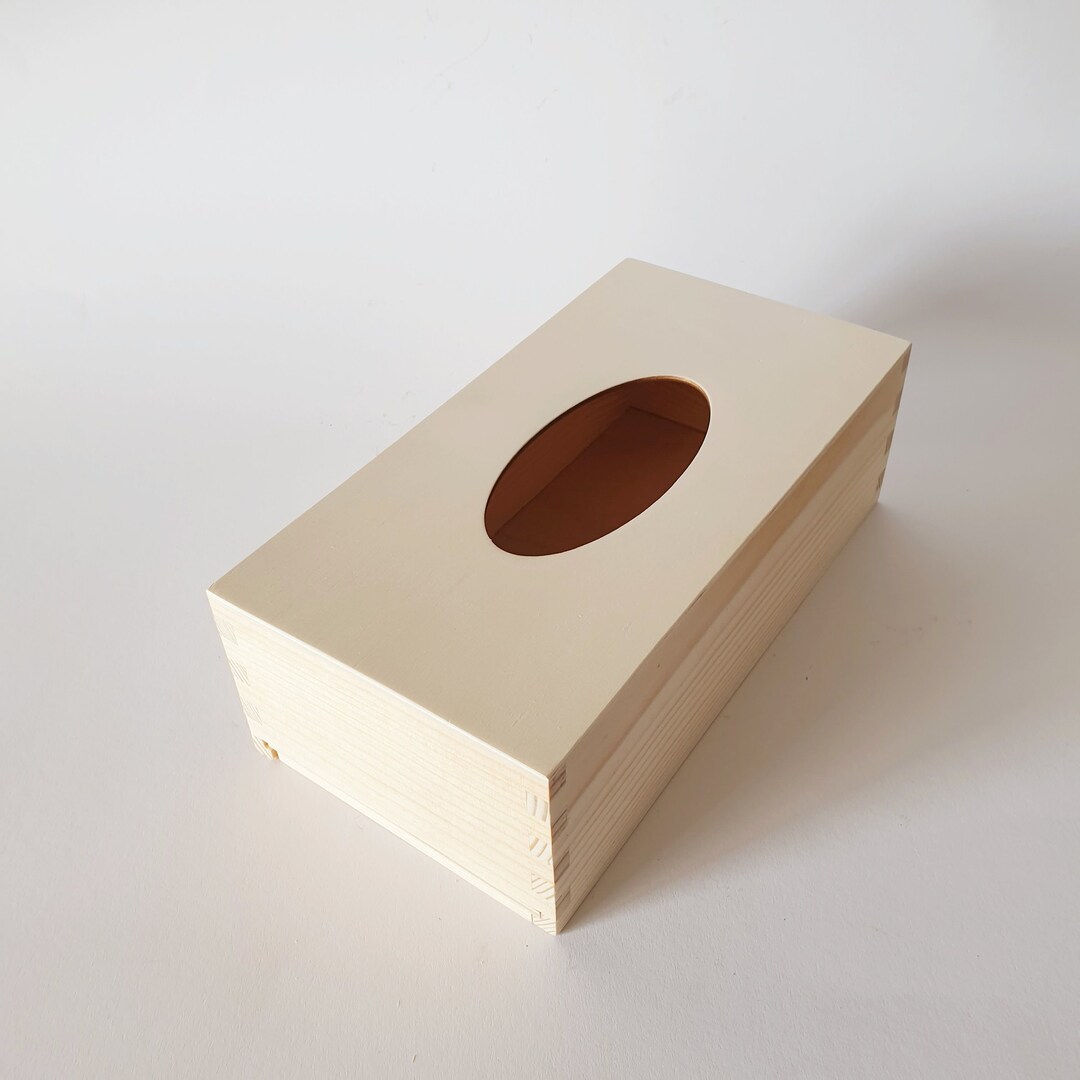 Unfinished Wooden Tissue Box: DIY Decoupage Project - Etsy
