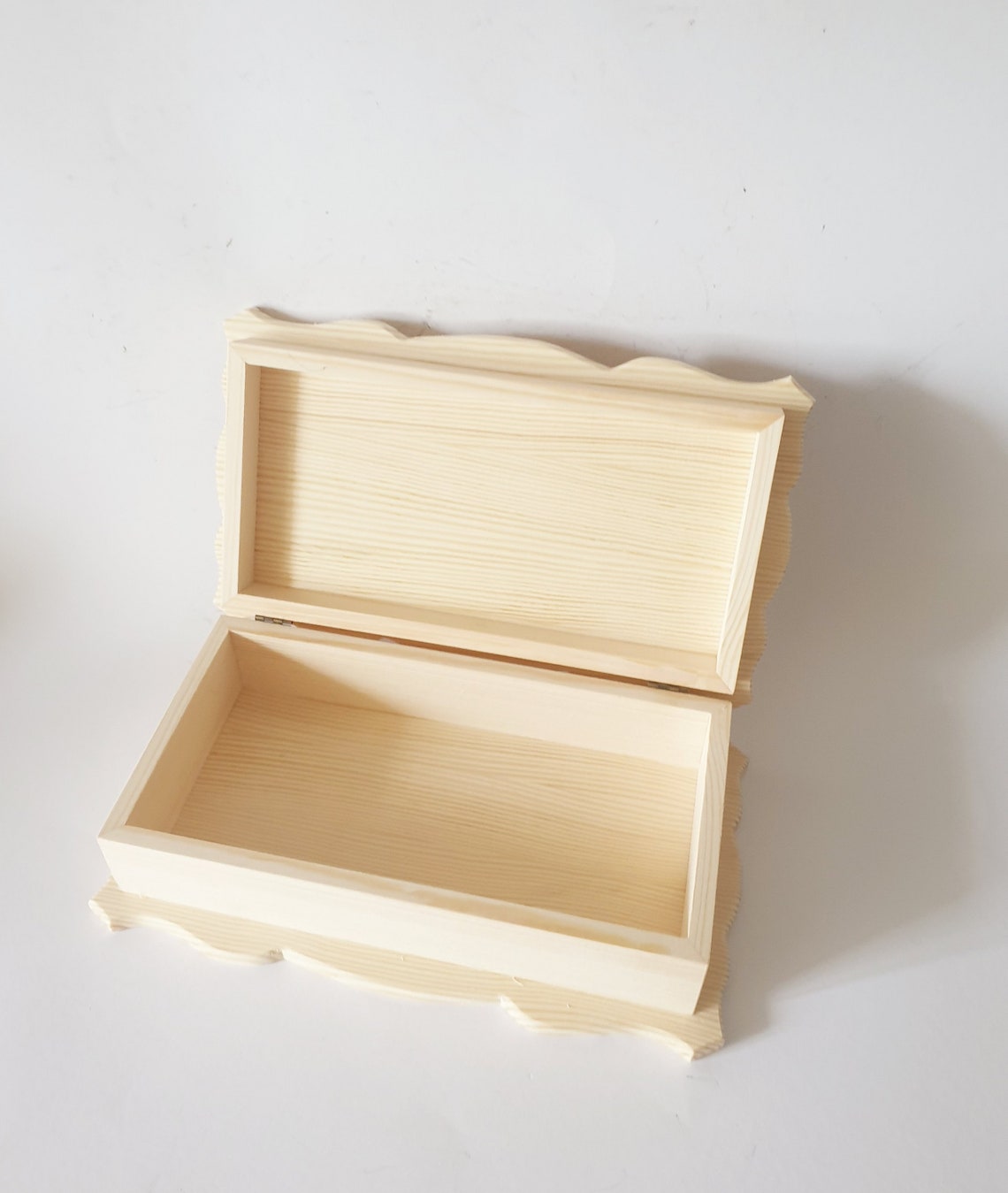 Pine Wood Box Wooden Box With a Lid Unpainted Box decoupage - Etsy