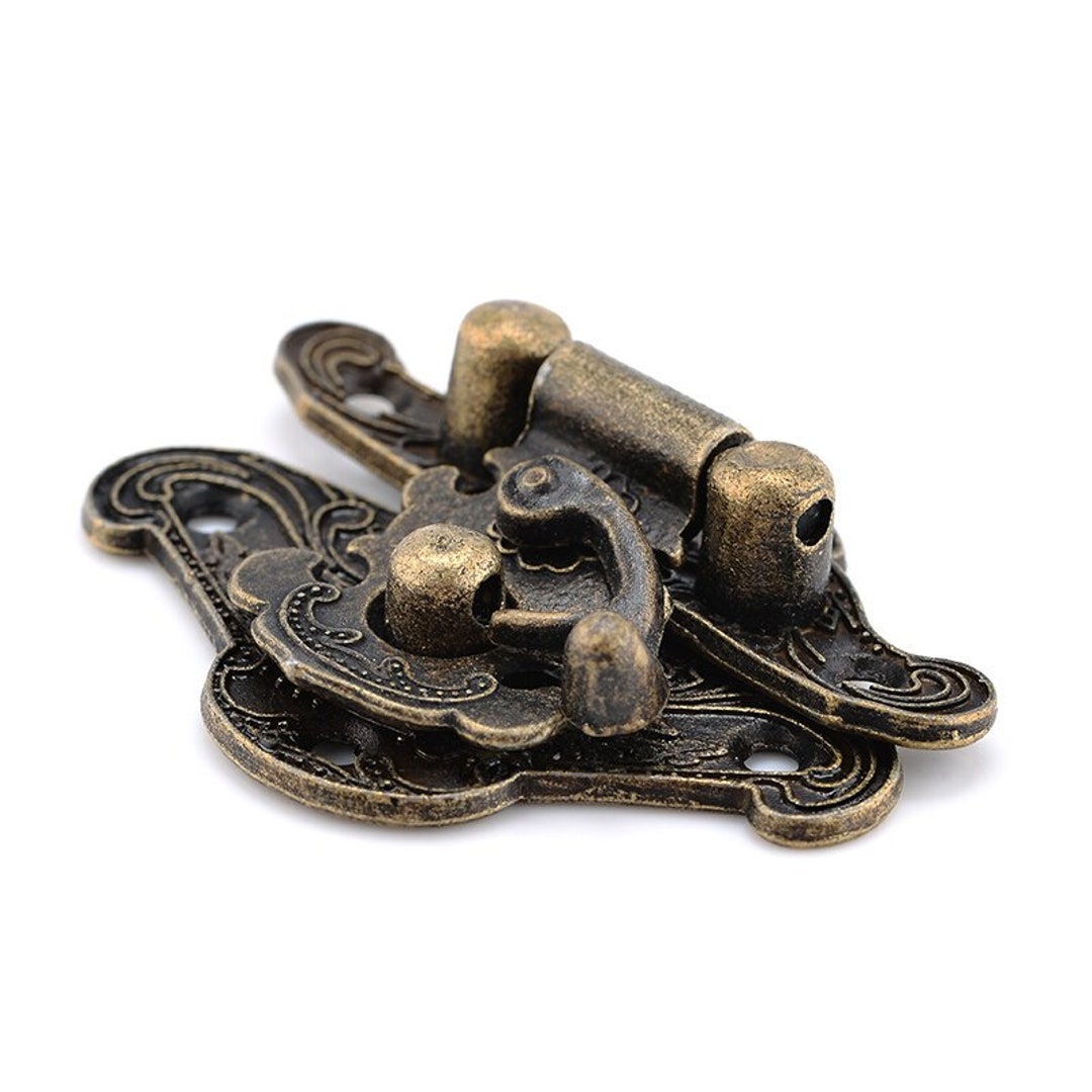 2pcs Brass Jewelry Box Lock, Boxes Lock, Clasp, Case Clasp, Metal Clasp ...