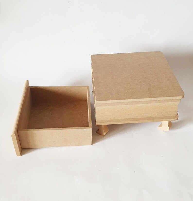Unfinished MDF Book Box Unpainted MDF Box With a Lid - Etsy