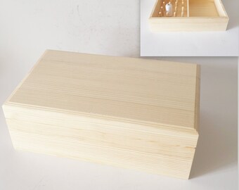 Unfinished MDF Book Box , Unpainted MDF Box With a Lid ,decoupage Box ...