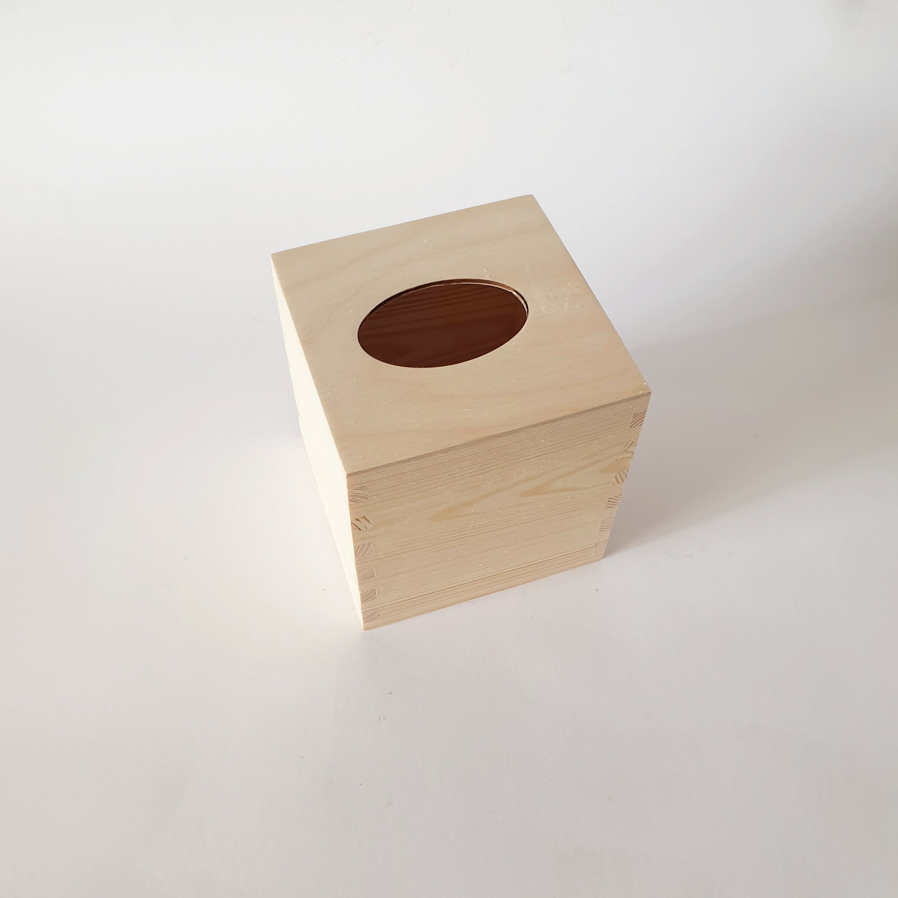 Wooden Tissue Box Unfinished Wooden Box With a Lid Unpainted - Etsy