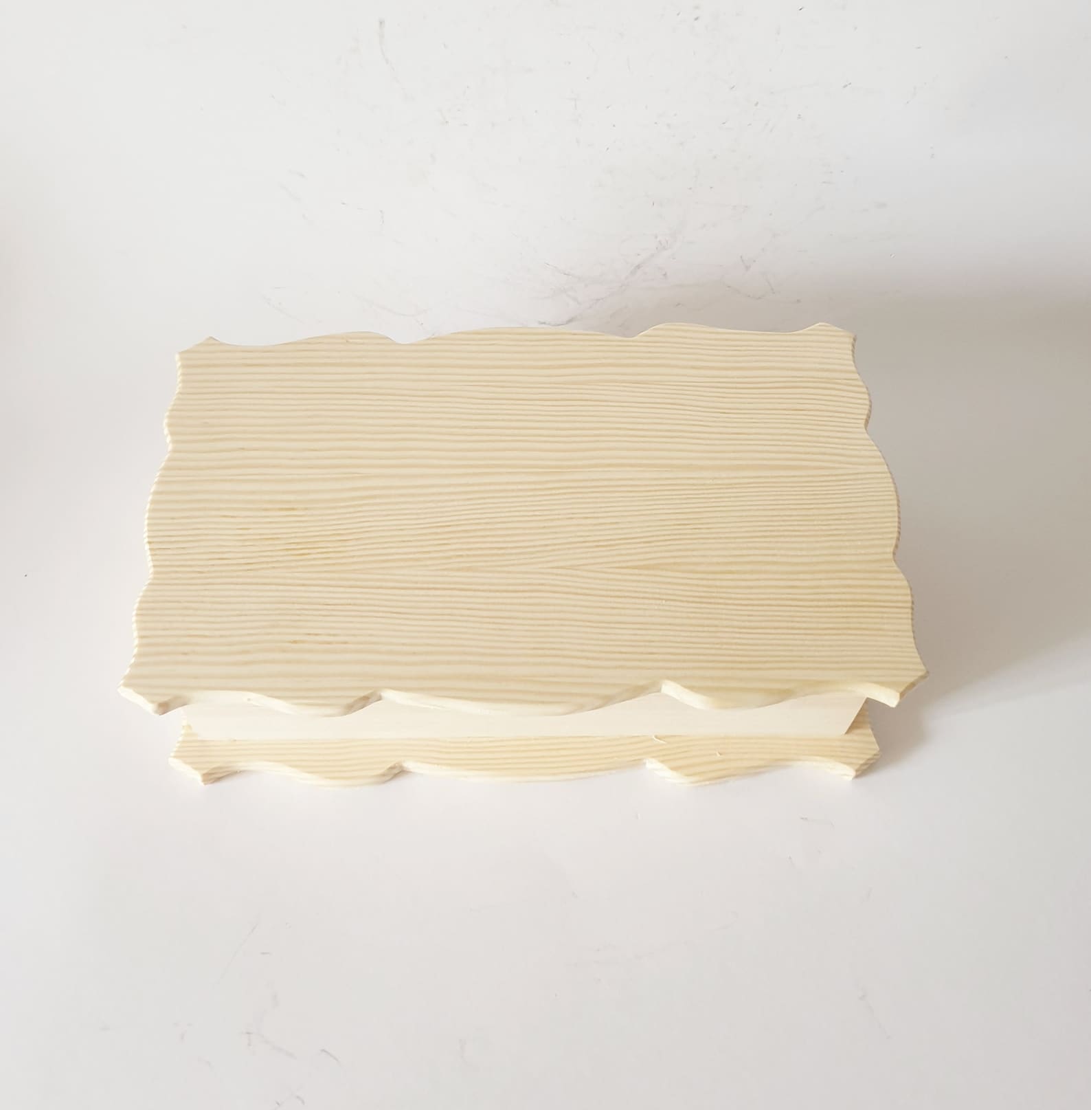 Pine Wood Box Wooden Box With a Lid, Unpainted Box ,decoupage Wooden ...