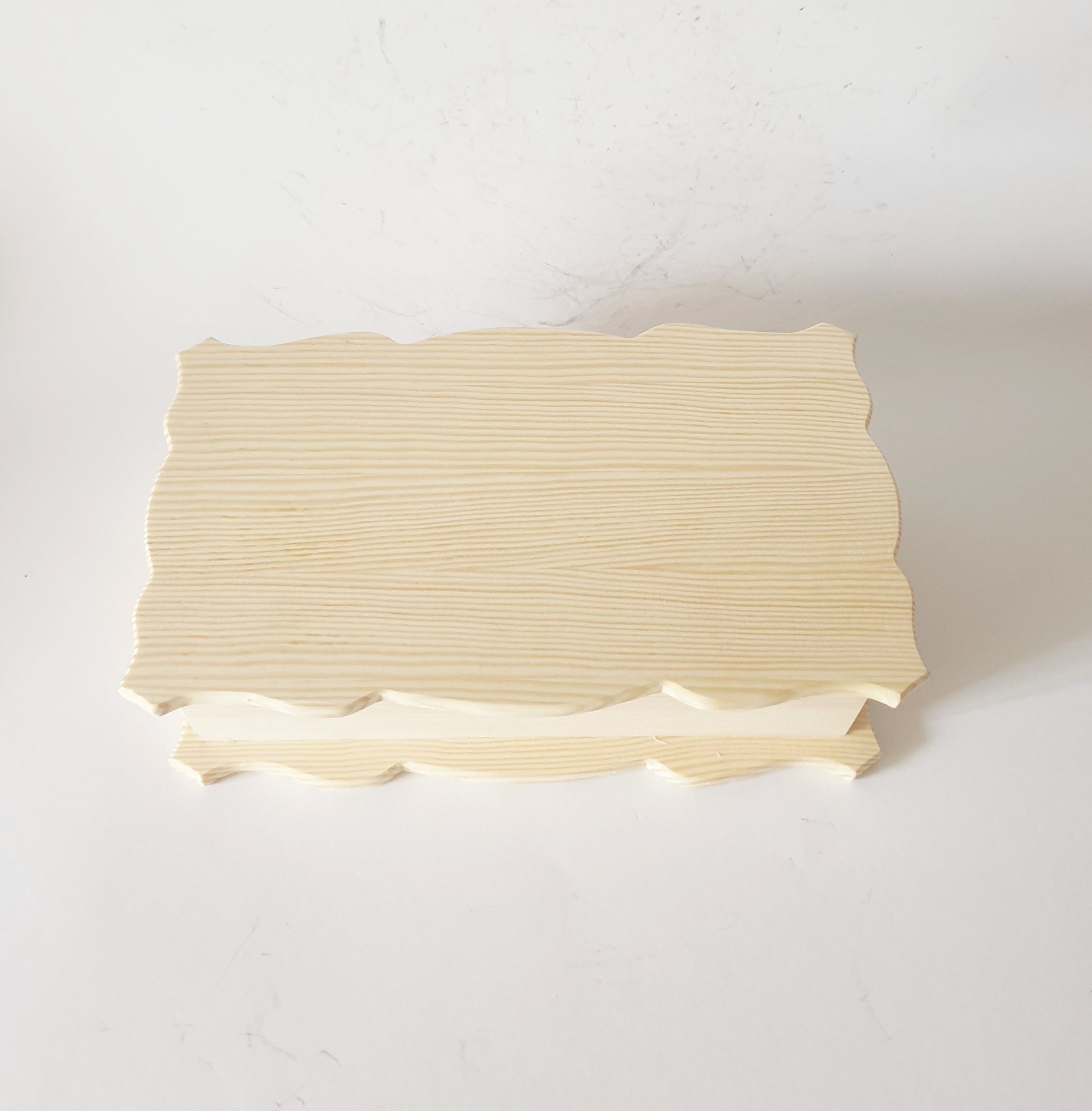 Pine Wood Box Wooden Box With a Lid, Unpainted Box ,decoupage Wooden ...