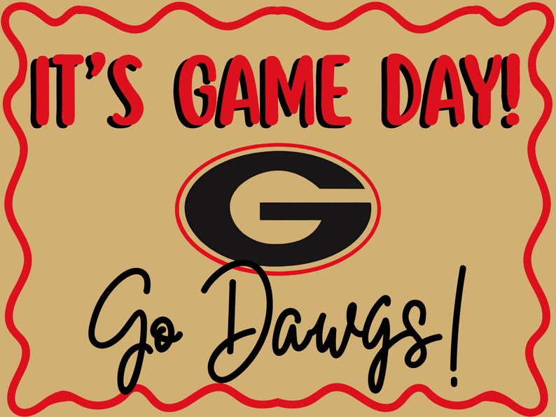 Game Day Banners | College Football Banner | UGA Banner | Baseball ...