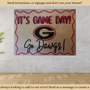 Game Day Banners | College Football Banner | UGA Banner | Baseball ...