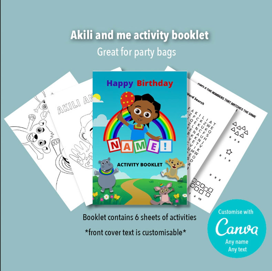 Personalised Coloring Book Birthday Party Favors Activity - Etsy