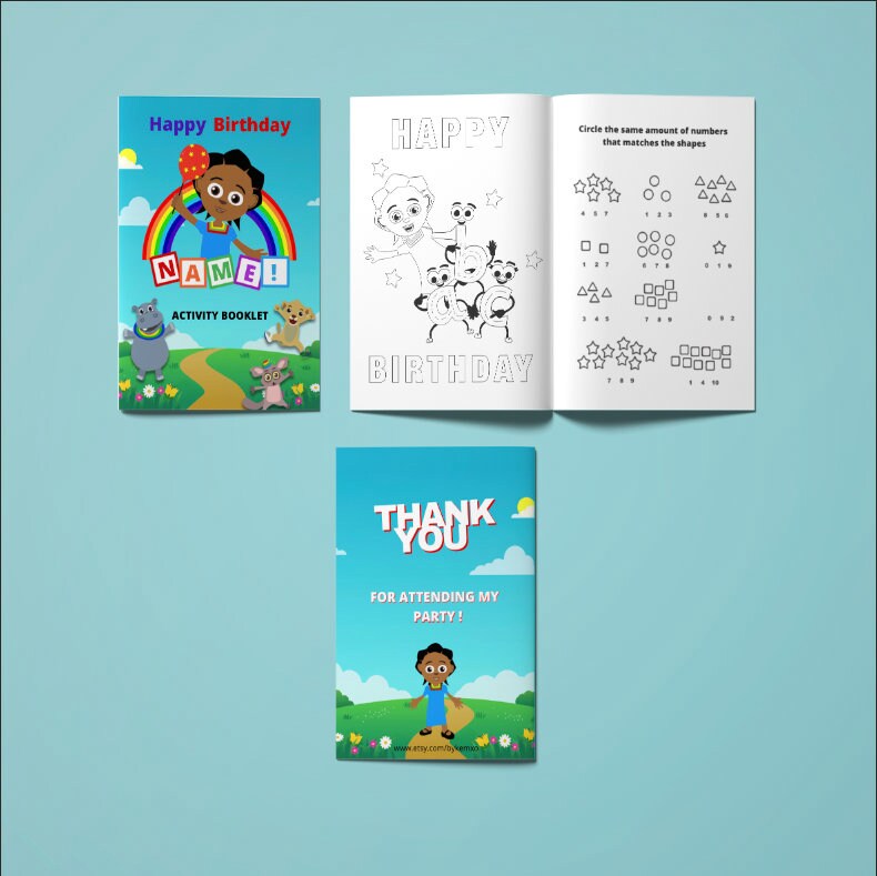 Personalised Coloring Book Birthday Party Favors Activity - Etsy