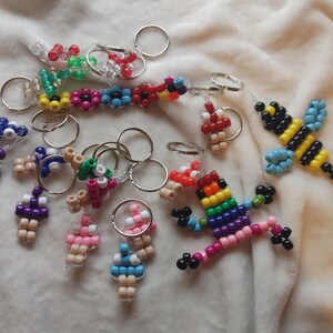 Pony Bead Key Chains - Etsy