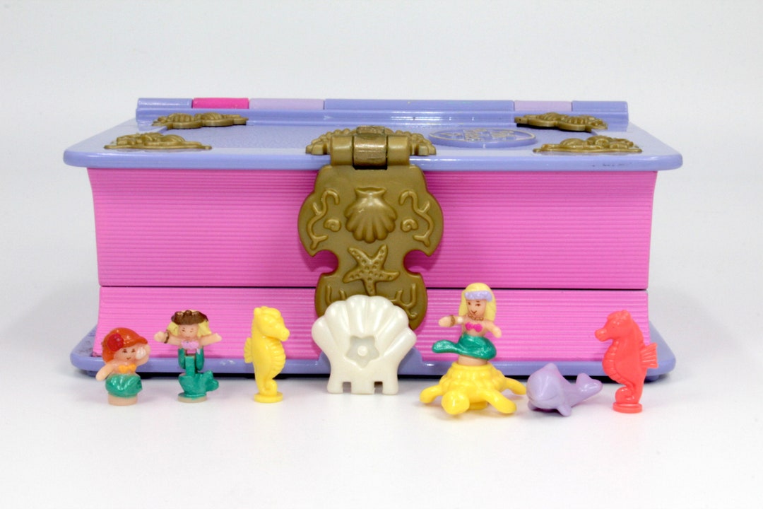 1995 Vintage Polly Pocket Sparkling Mermaid - 100% Complete W ...