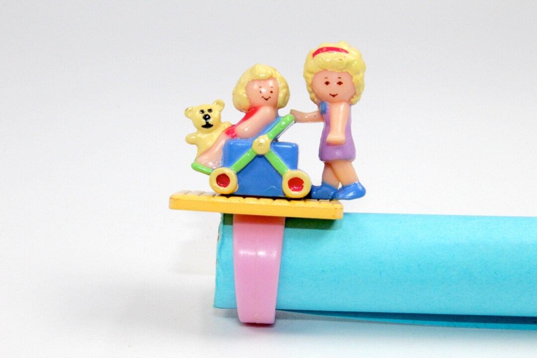 1990 Vintage Polly Pocket Pram and Baby AKA Polly Pushes the Stroller ...