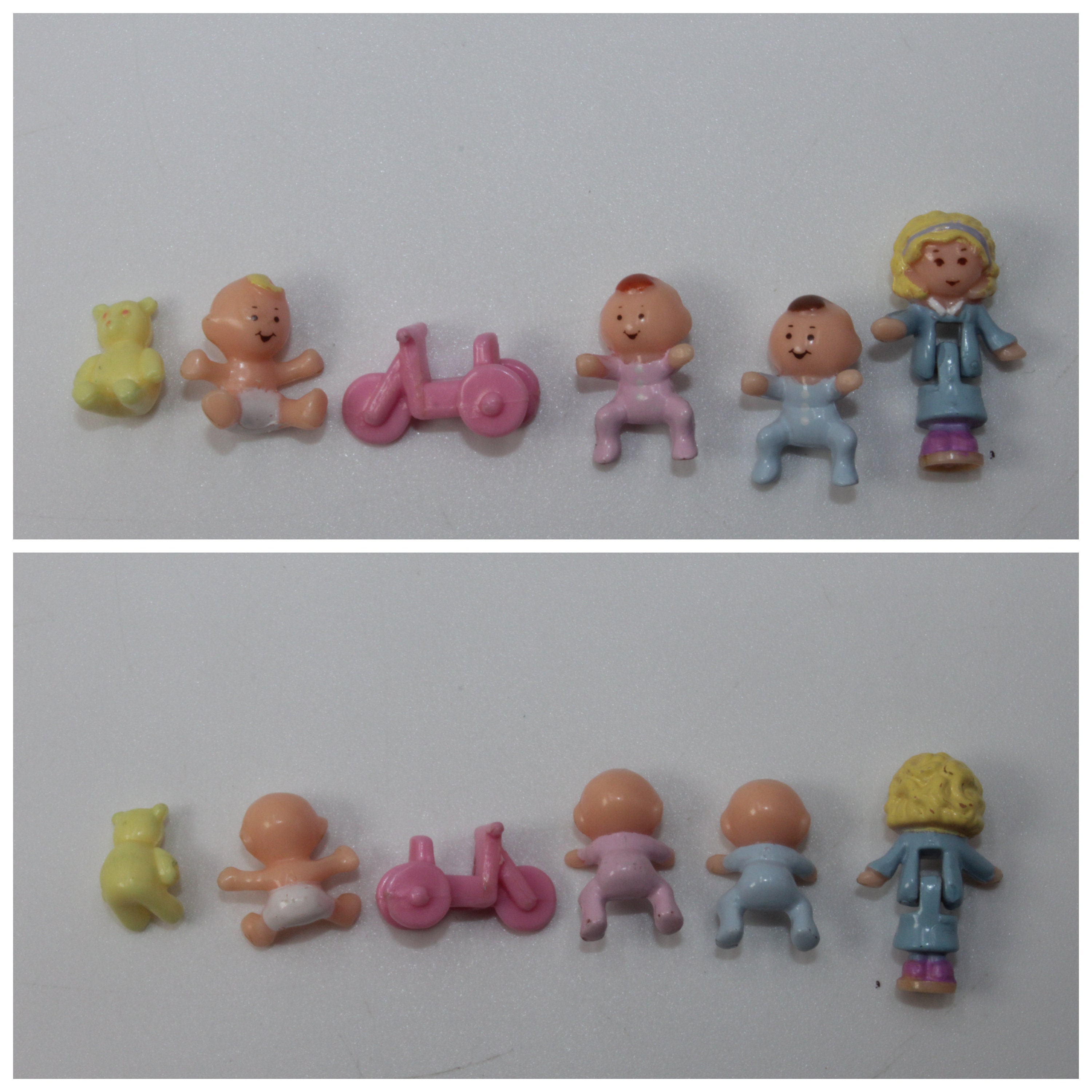 1992 Vintage Polly Pocket Babysitting Stamper Play Set - Complete W ...