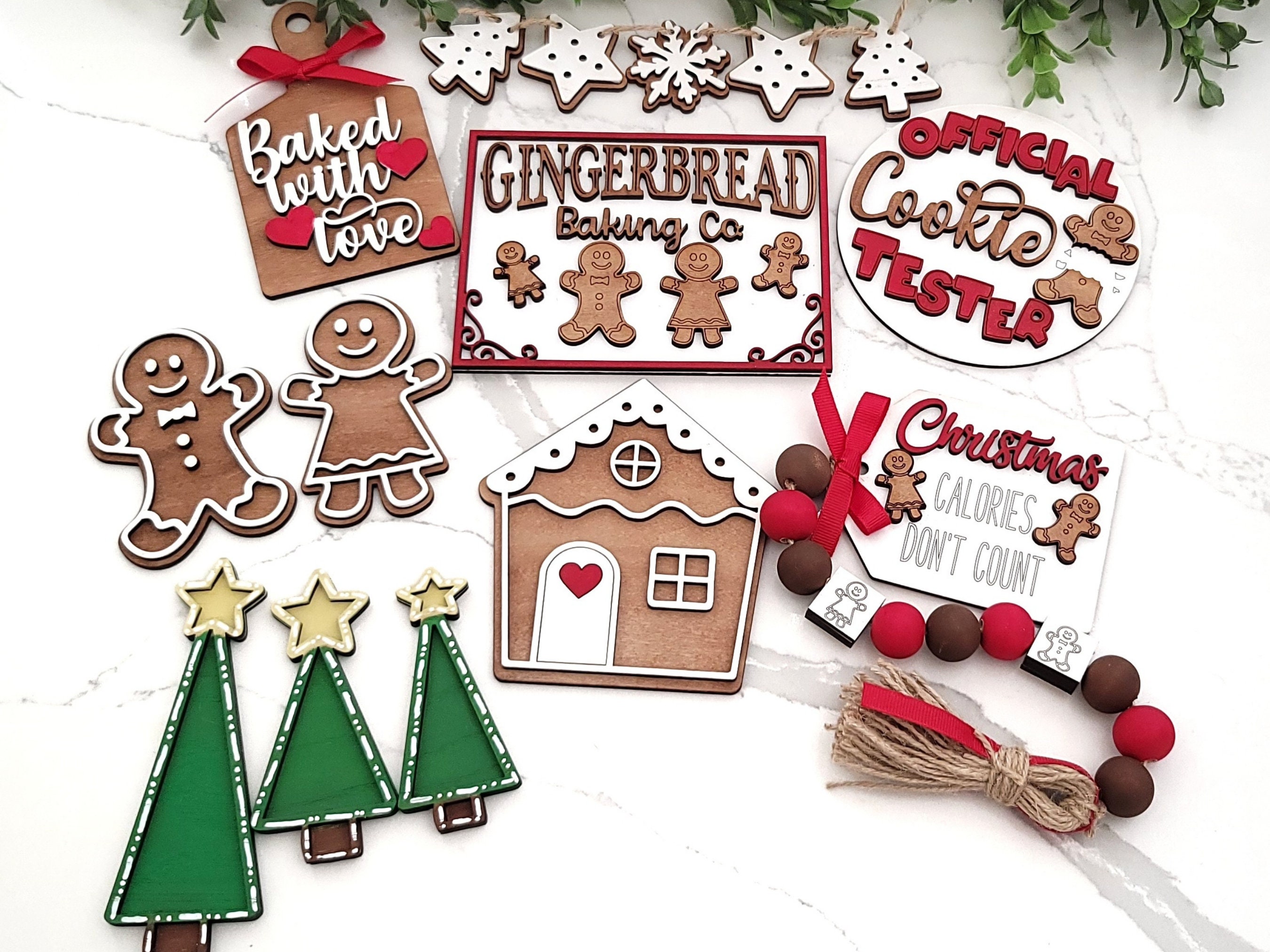 Gingerbread Christmas Mini Wood Signs for Coffee Bar Kitchen | Etsy