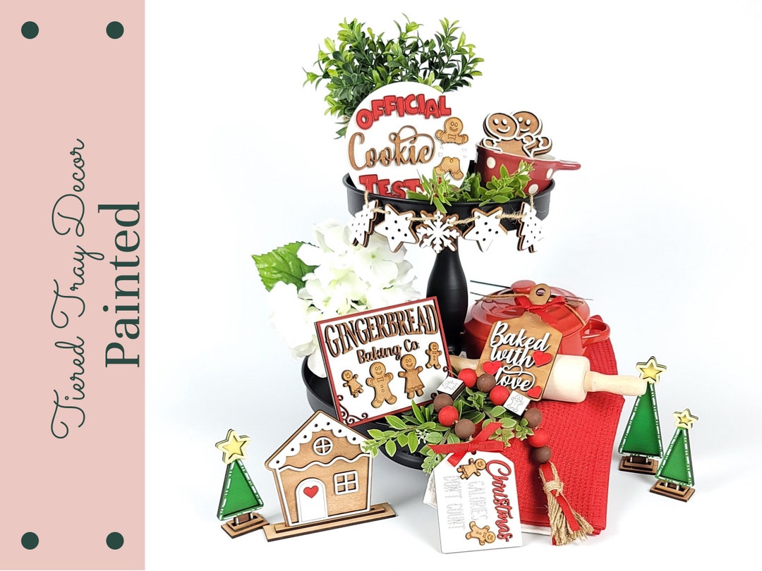 Gingerbread Christmas Mini Wood Signs for Coffee Bar, Kitchen Christmas ...