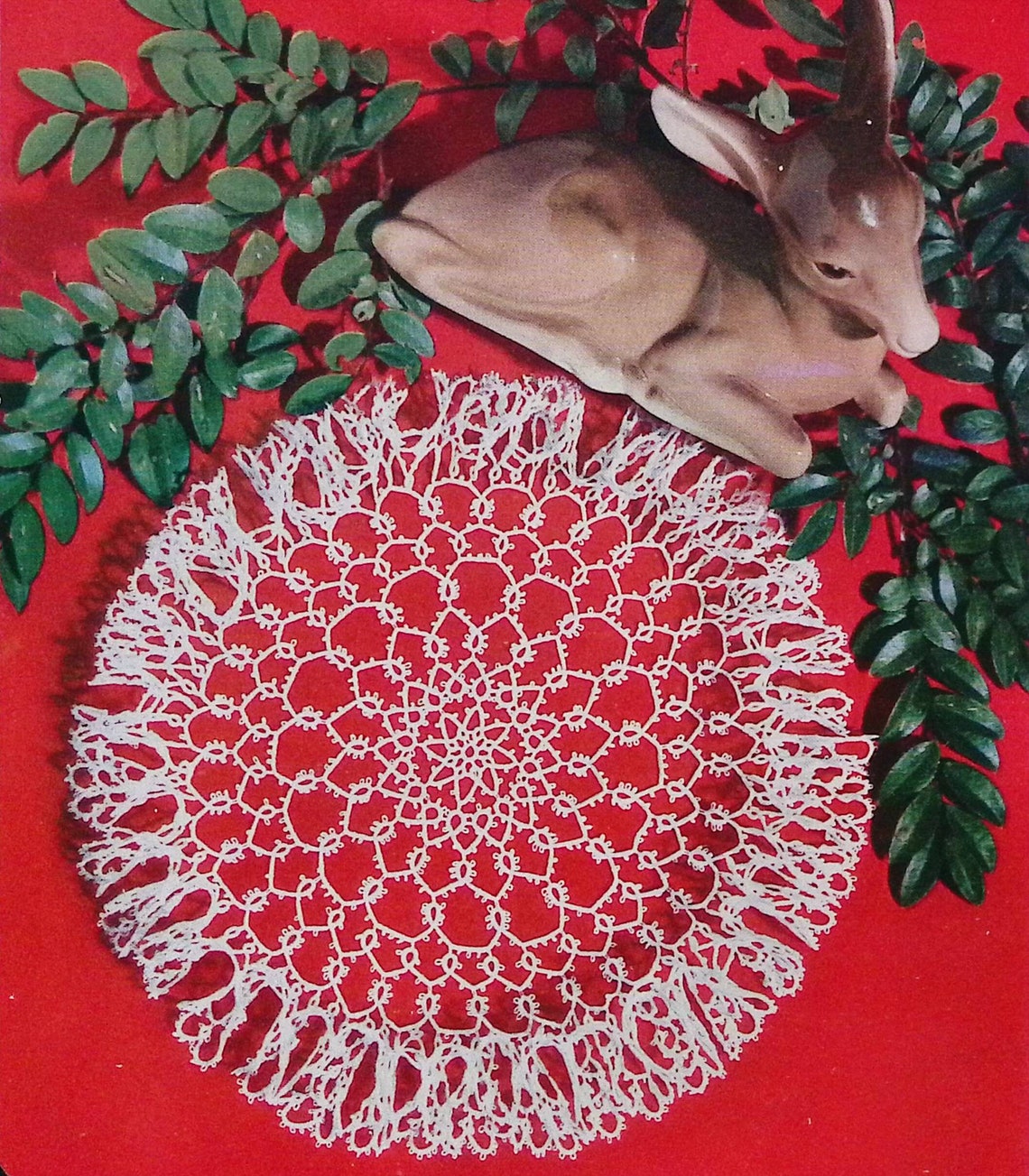 1950's Vintage Crochet Book - Ruffled Doilies - Round, Tatted, Oval ...