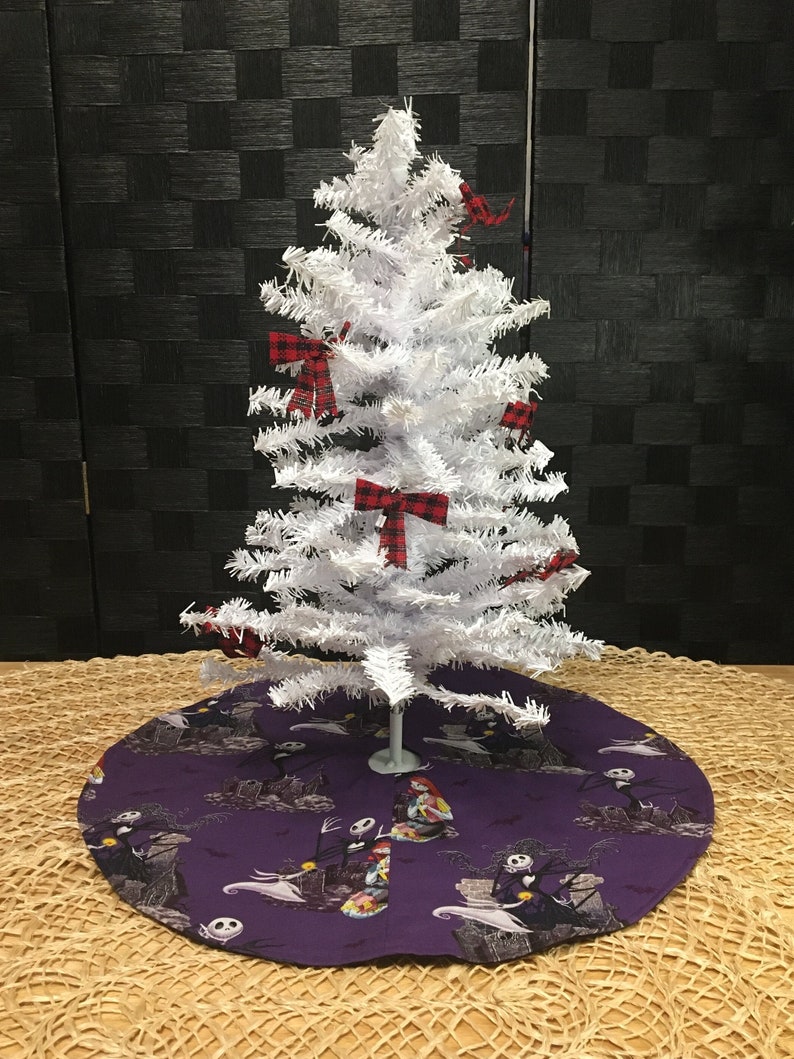 Jack Skellington and Sally Nightmare Before Christmas Mini Tree Skirt ...