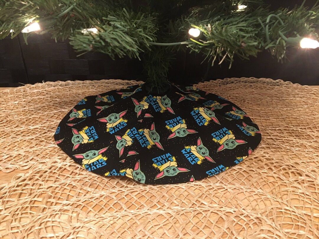 Grogu Mandalorian Star Wars Mini Tree Skirt 15”, Christmas, Tabletop ...
