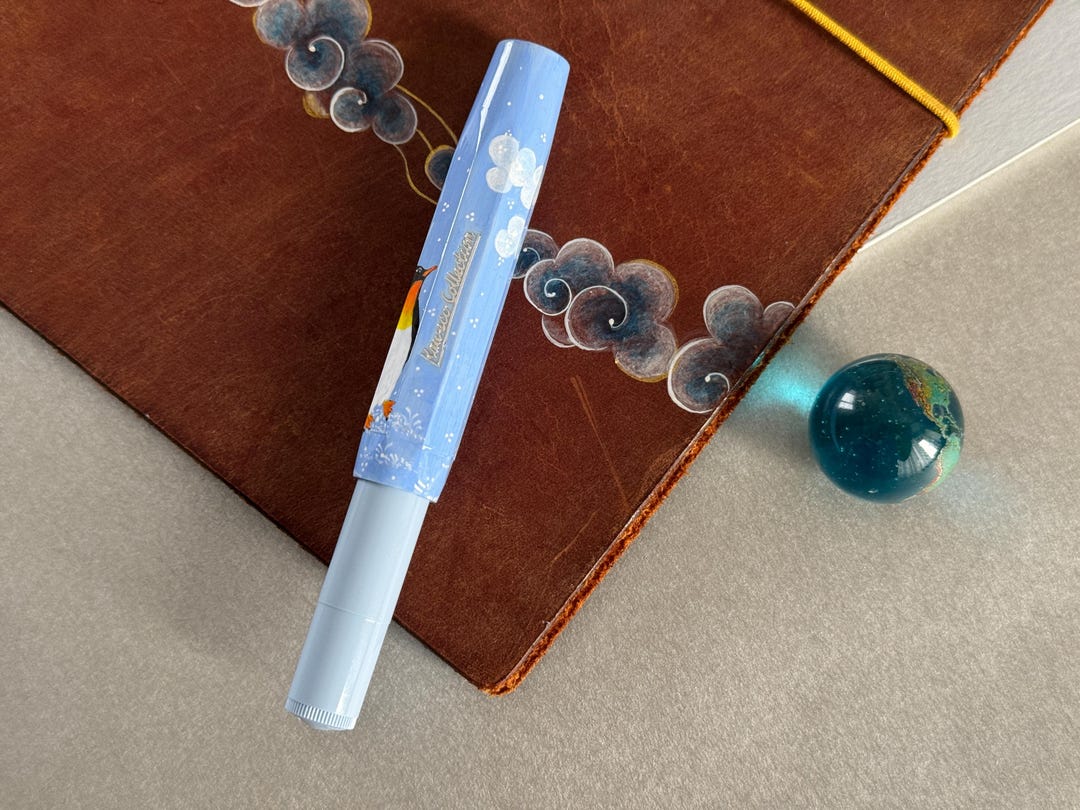 Penguin Themed Hand-painted Kaweco Sport Fountain Pen M Nib - Etsy
