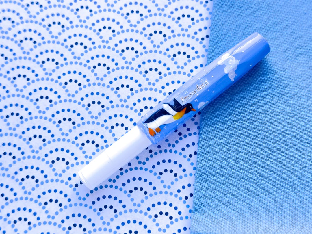 Penguin Themed Hand-painted Kaweco Sport Fountain Pen M Nib - Etsy