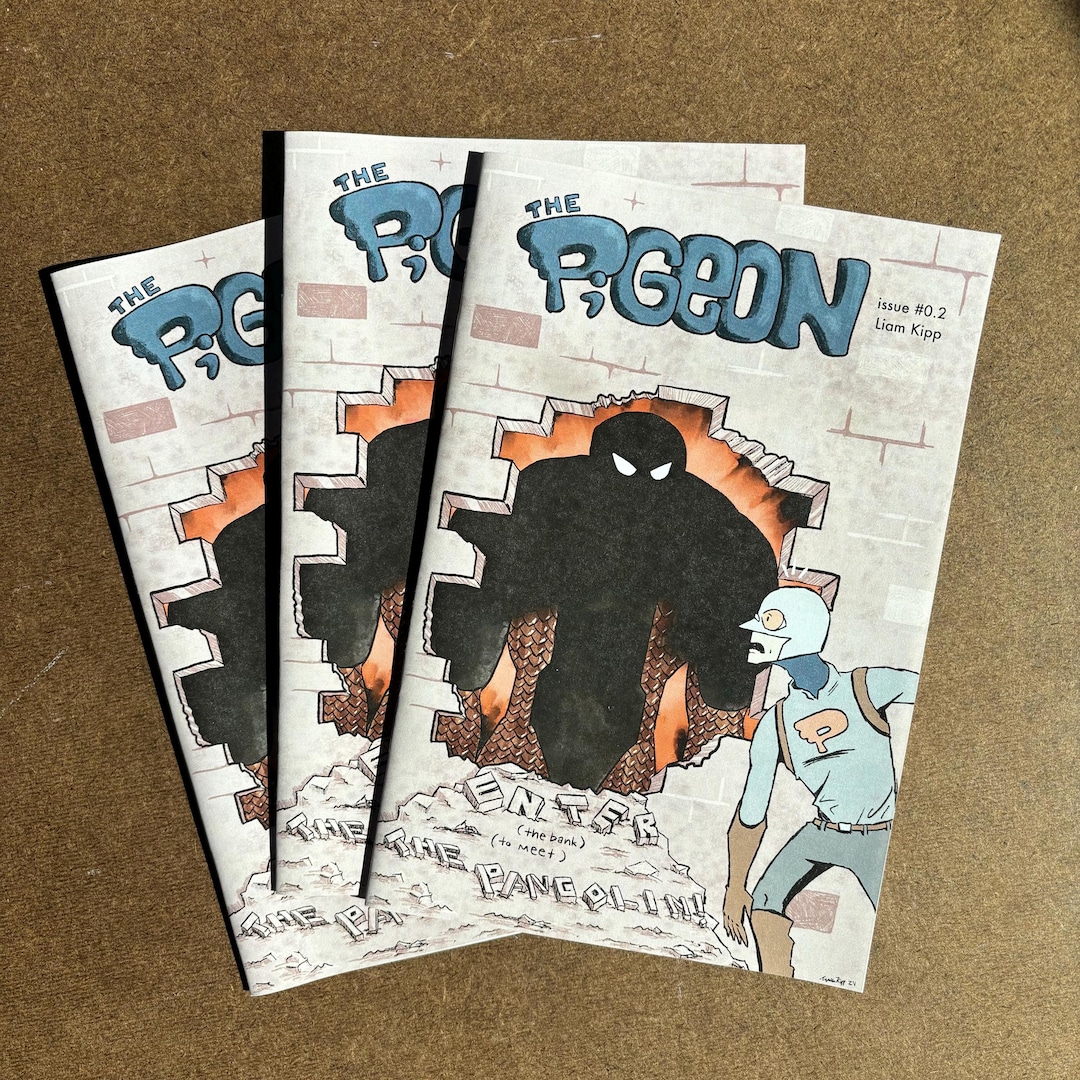 Pigeon Vs the Pangolin [funny Superhero Mini Comic Zine] - Etsy