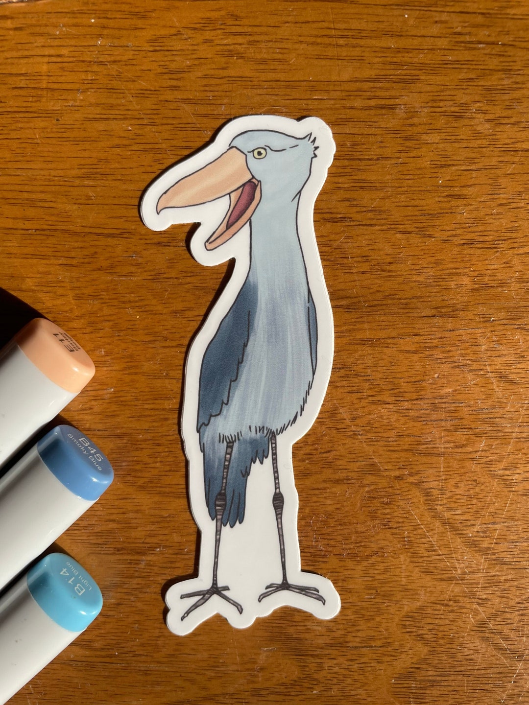 Shoebill Stork Sticker (waterproof Weird Animal Vinyl Sticker) - Etsy