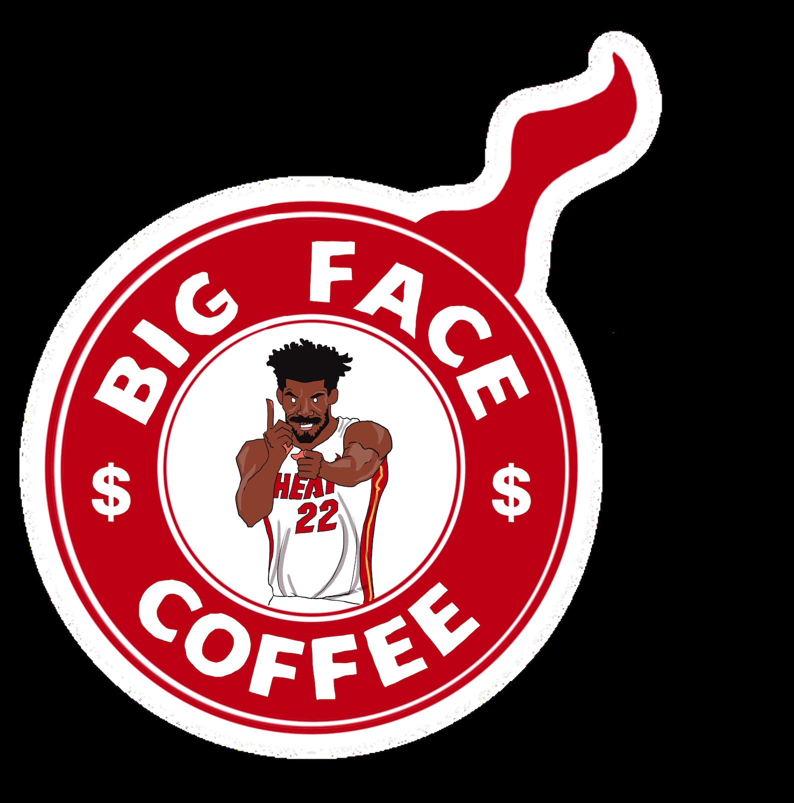 Jimmy Butler Big Face Coffee Miami Heat NBA Basketball Sticker - Etsy