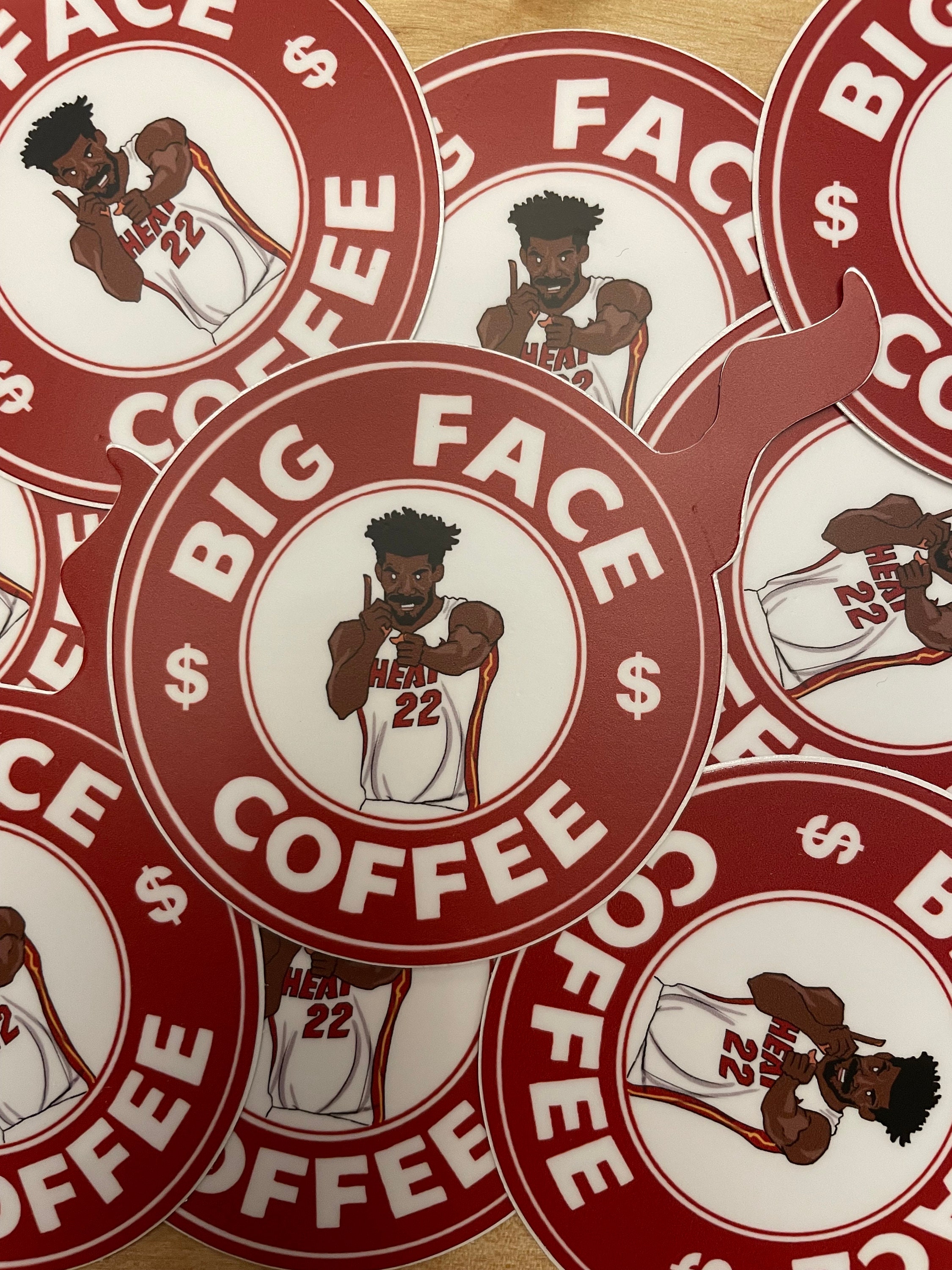 Jimmy Butler Big Face Coffee Miami Heat NBA Basketball Sticker - Etsy