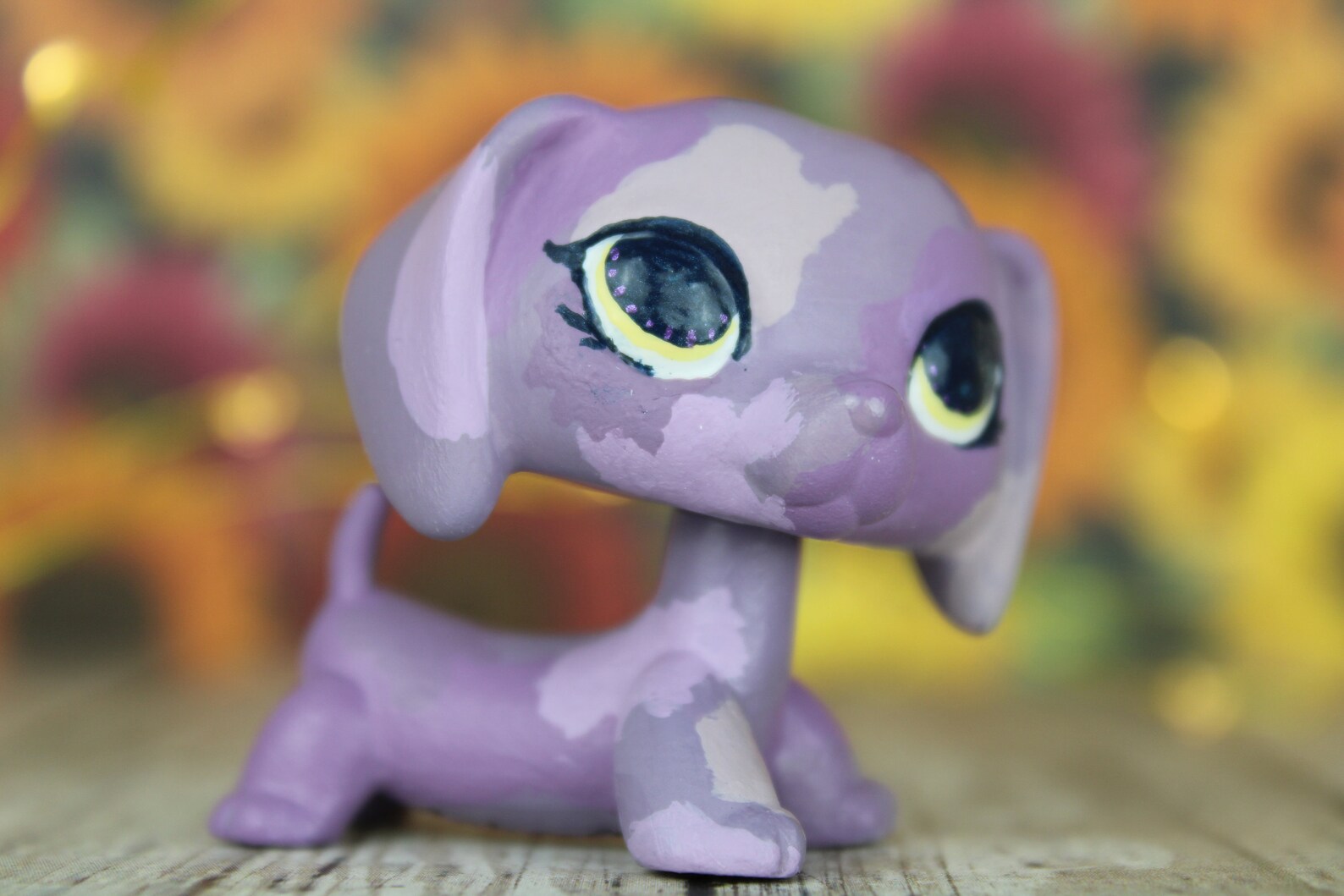 LPS Purple Dachshund Custom - Etsy