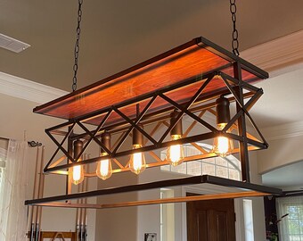 Rustic Pool Table Light - Etsy