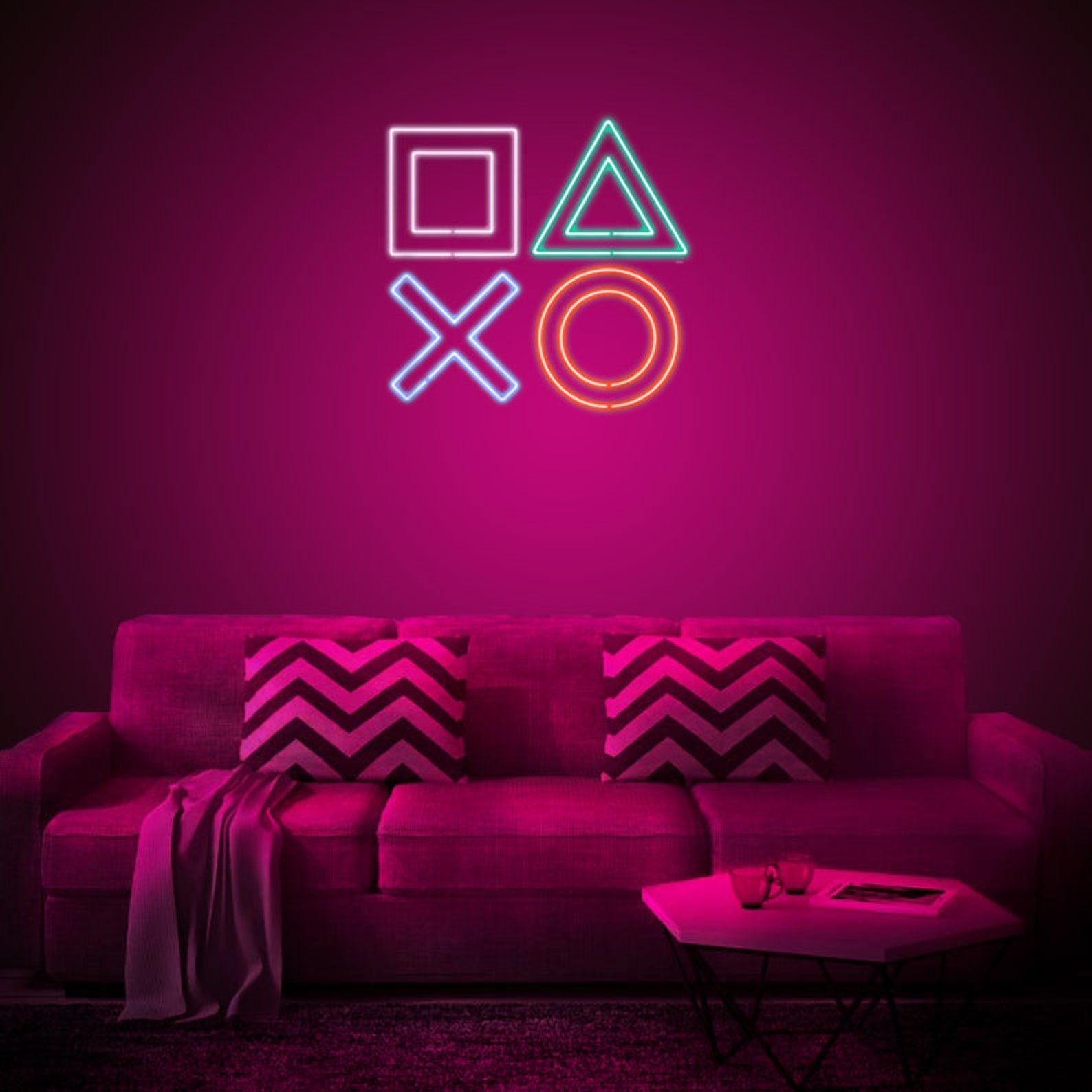 Neon Signs Playstation Neon Icons Lights Sign / Neon Party | Etsy