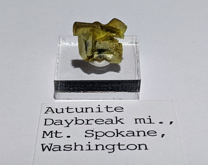 Green Autunite, Daybreak Mine, Mt. Spokane, Washington - Etsy