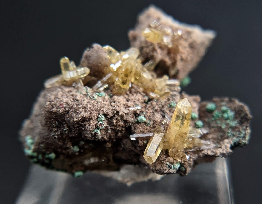 Mimetite Gems With Malachite Tsumeb Mine Namibia - Etsy Australia