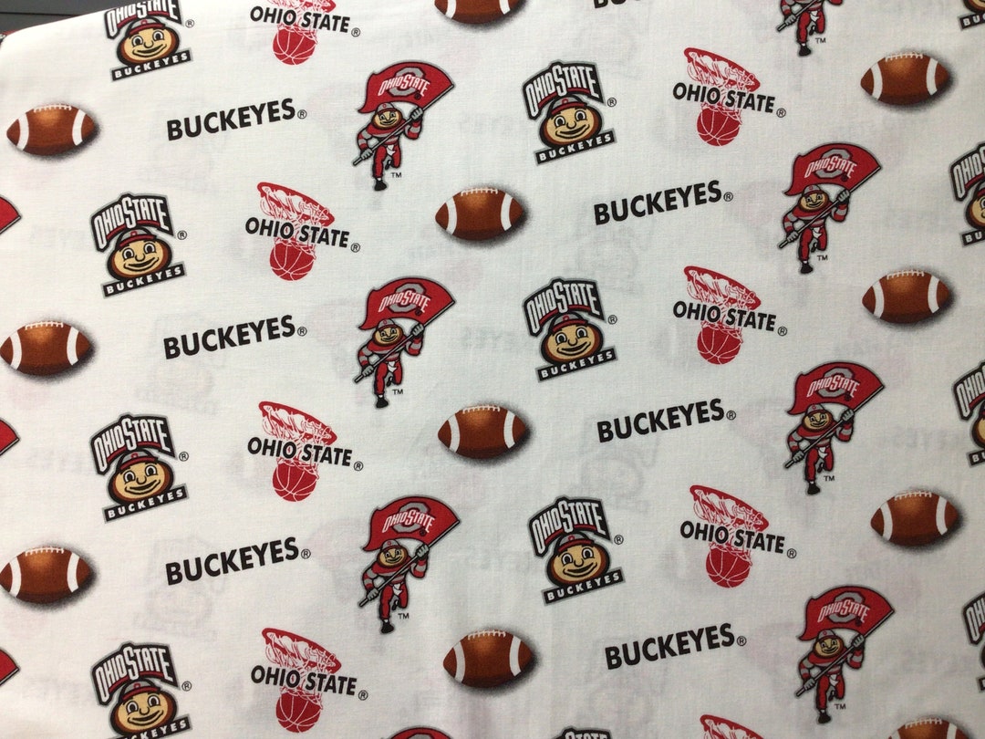 Authorized Ohio State Football Print Fabric 1 Yard - Etsy