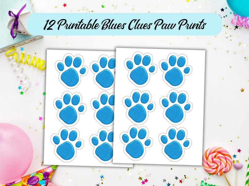 Blues Clues Inspired Birthday Scavenger Hunt Game, Blues Clues Games ...