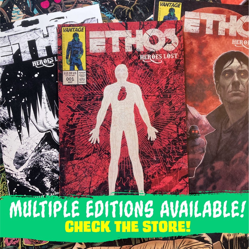 ETHOS: Heroes Lost Issue #1 - PRINT Comic Main Edition | Horror Comic ...