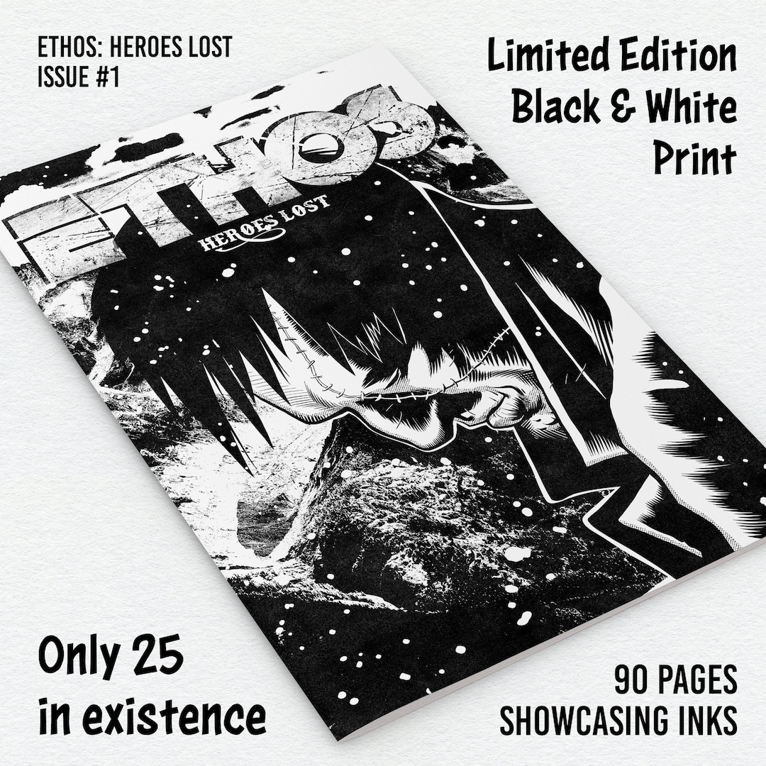 Ethos: Heroes Lost Issue #1 Black and White Limited Edition Comic ...