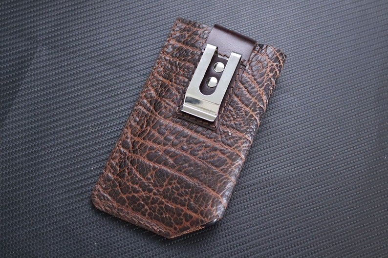 Genuine Leather Samsung Galaxy A55 A35 A15 A25 Horizontal Phone Pouch ...