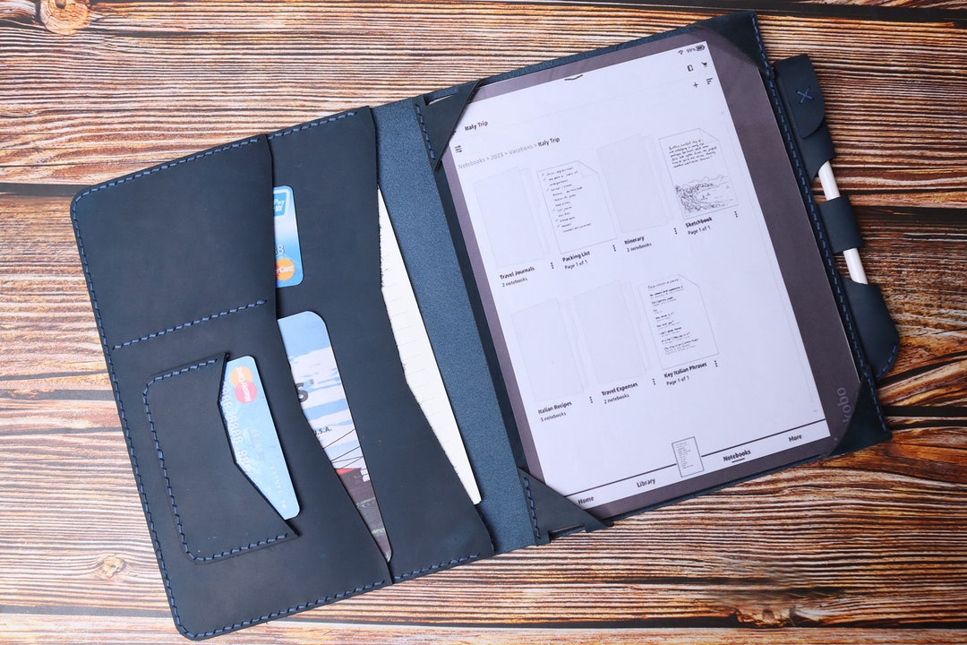 Kobo Elipsa 2E Folio Organizerkobo Clara 2E Case Distressed Leather ...