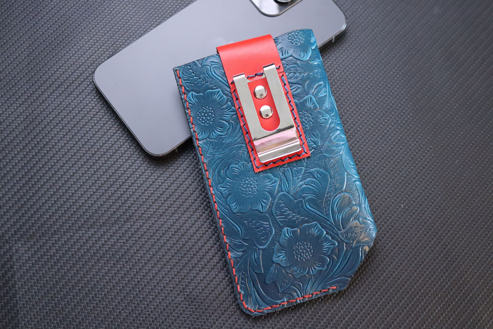 Genuine Leather Samsung Galaxy A55 A35 A15 A25 Horizontal Phone Pouch ...