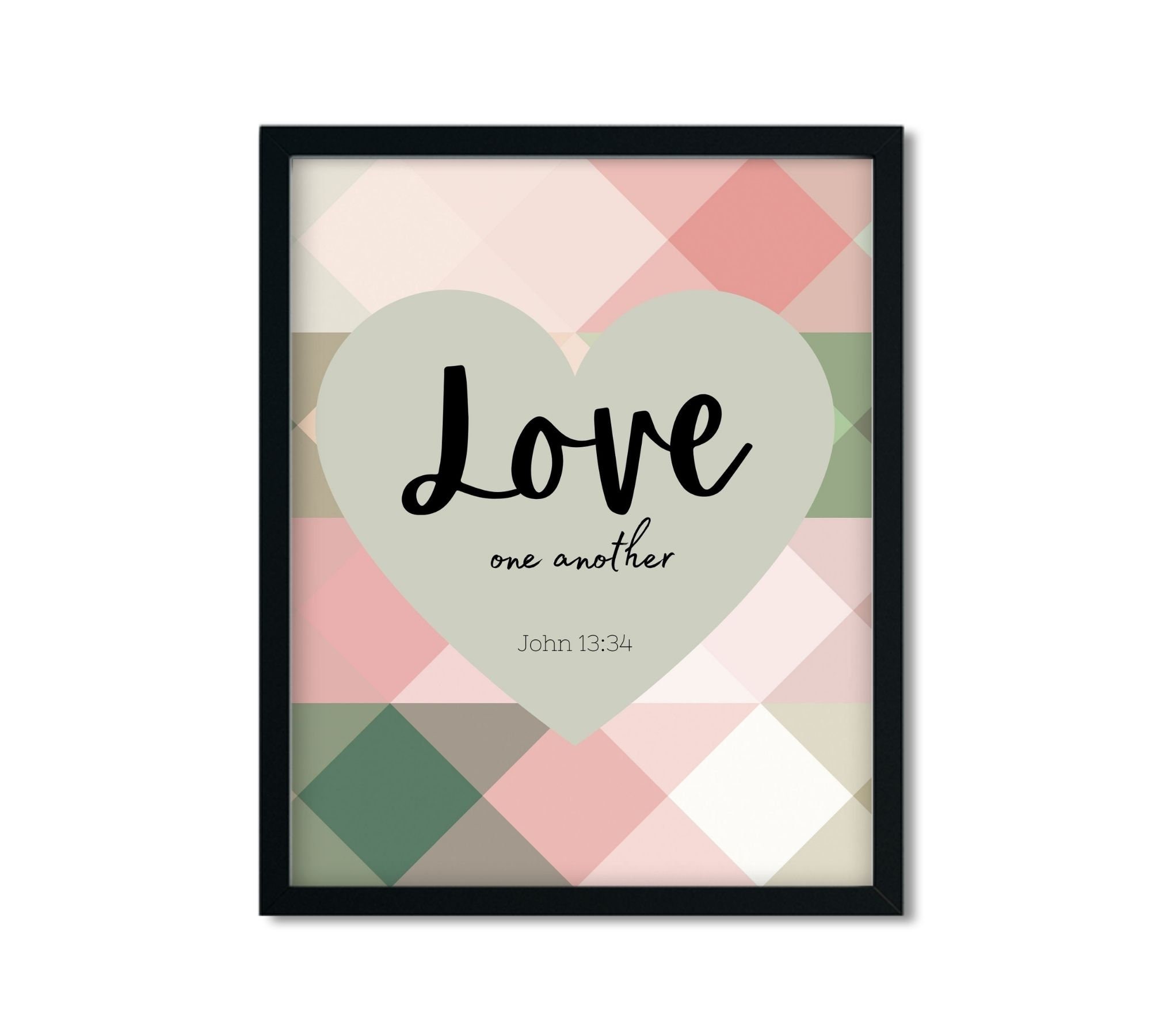 John 13:34 "..love One Another.." Bible Verse, Wall Art, Christian Home ...