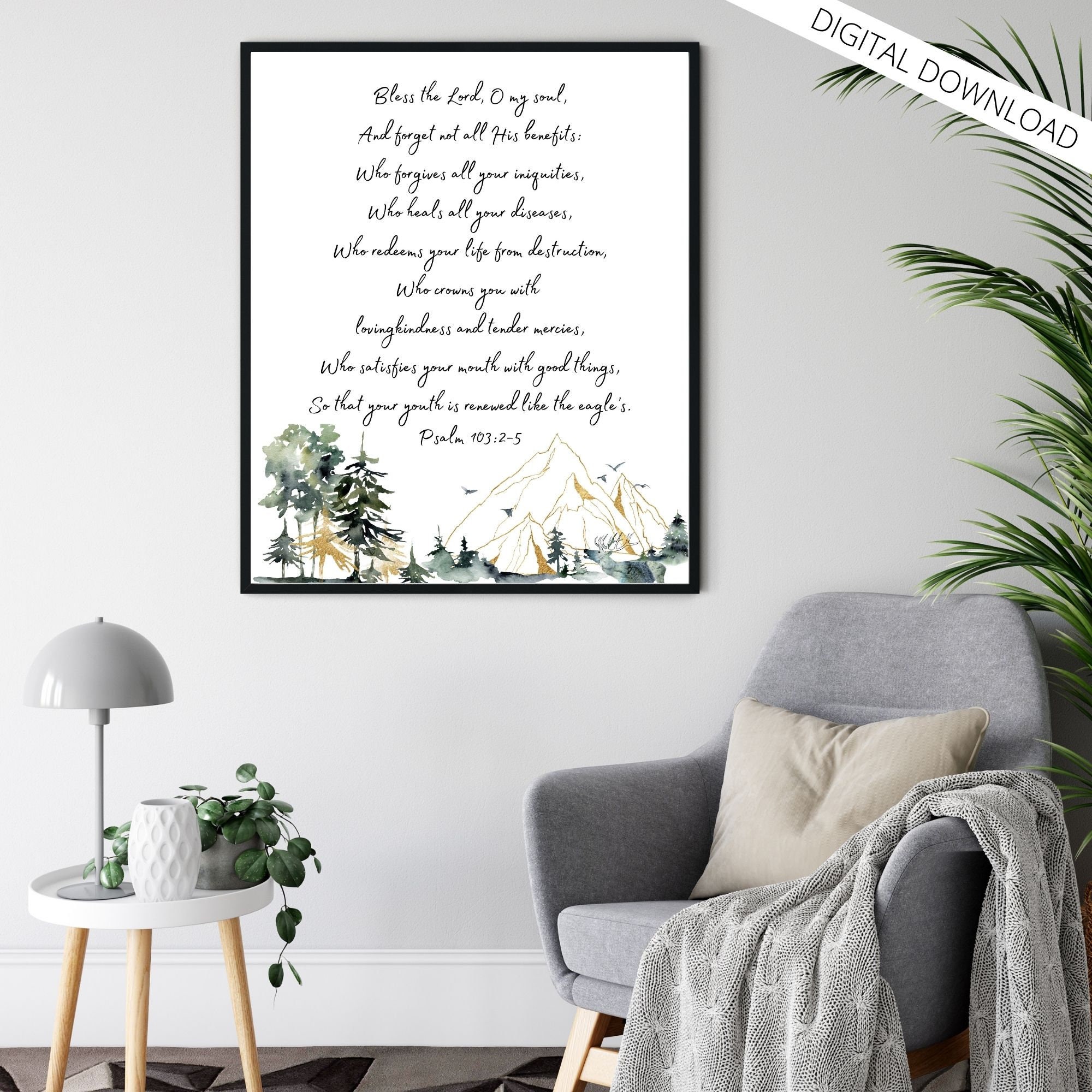 Psalm 103:2-5 "bless the Lord, O My Soul.. Who Heals All Your Diseases ...