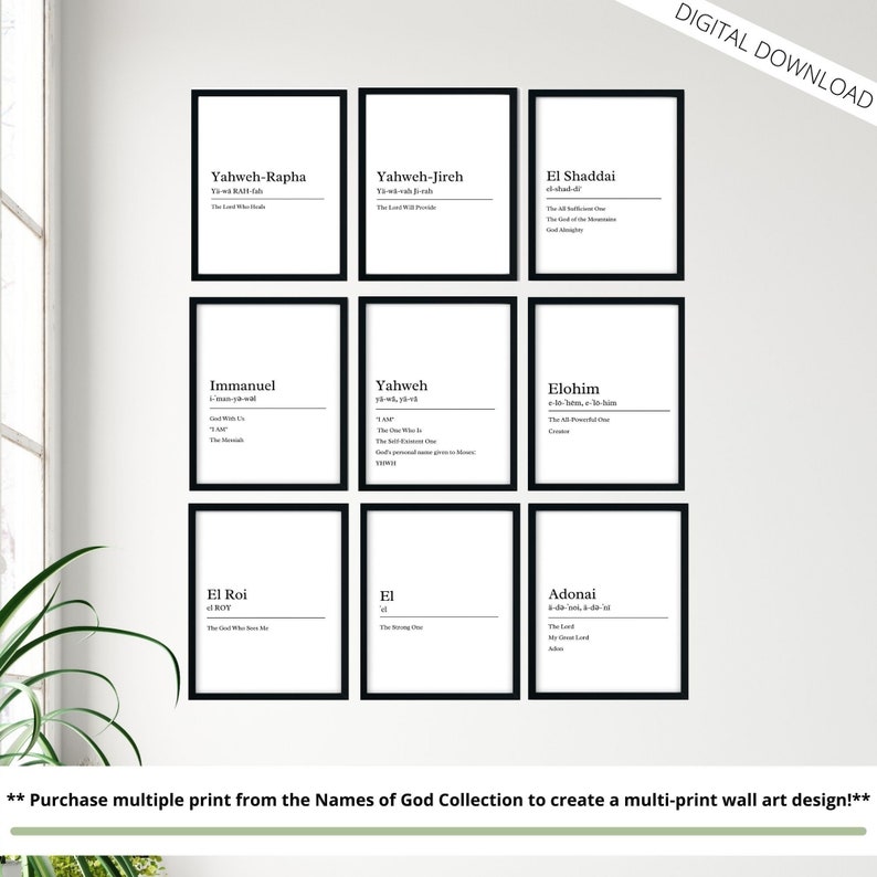 Immanuel Definition Print, Christian Printable, God With Us, "i Am ...