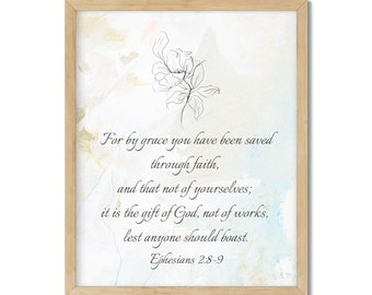 Ephesians 2 8 9 | Etsy